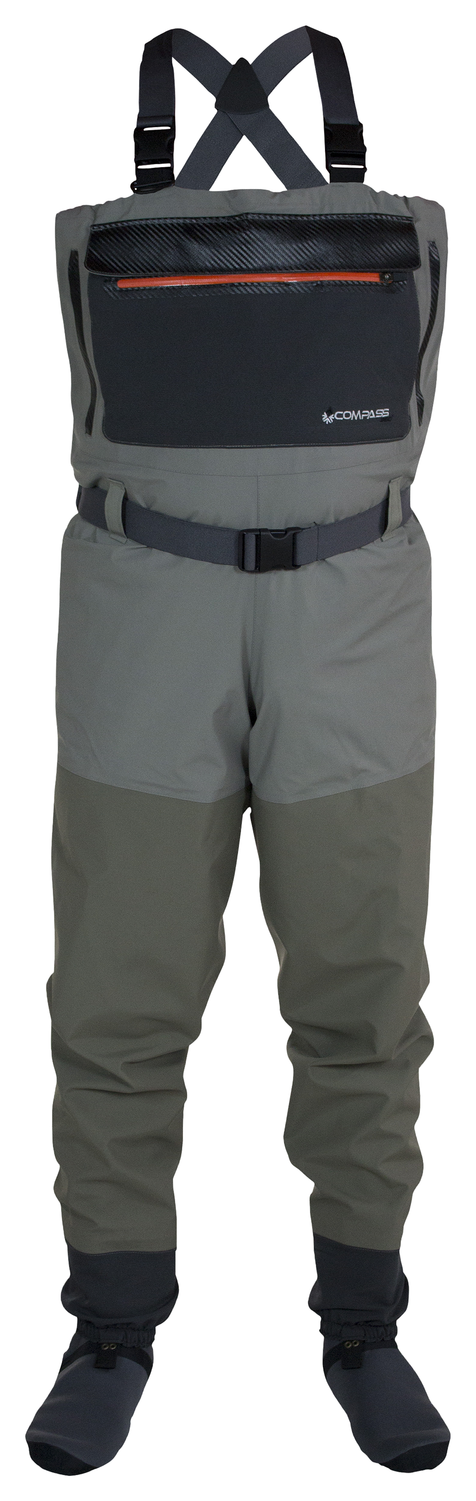 Compass 360 TAILWATER B.A.P. Breathable Stocking-Foot Chest Waders for ...